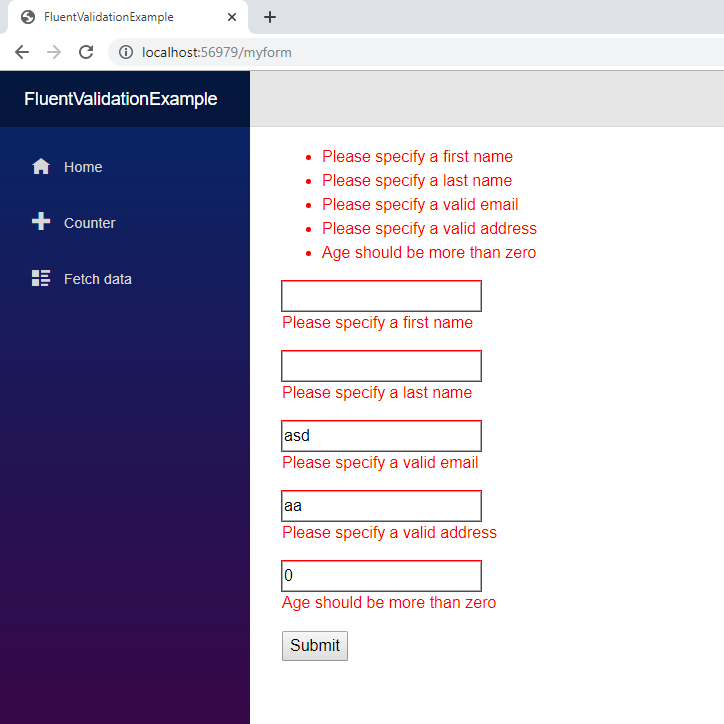 Blazor Fluentvalidation Lovely Awesome Couple Nightbaker